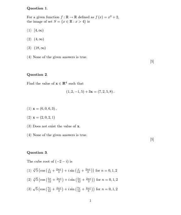 Solved For A Given Function Fr→r Defined As Fxx22 The 