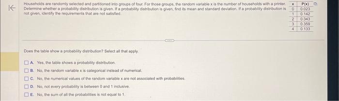Solved Househoids are randomly selected and partitioned into | Chegg.com