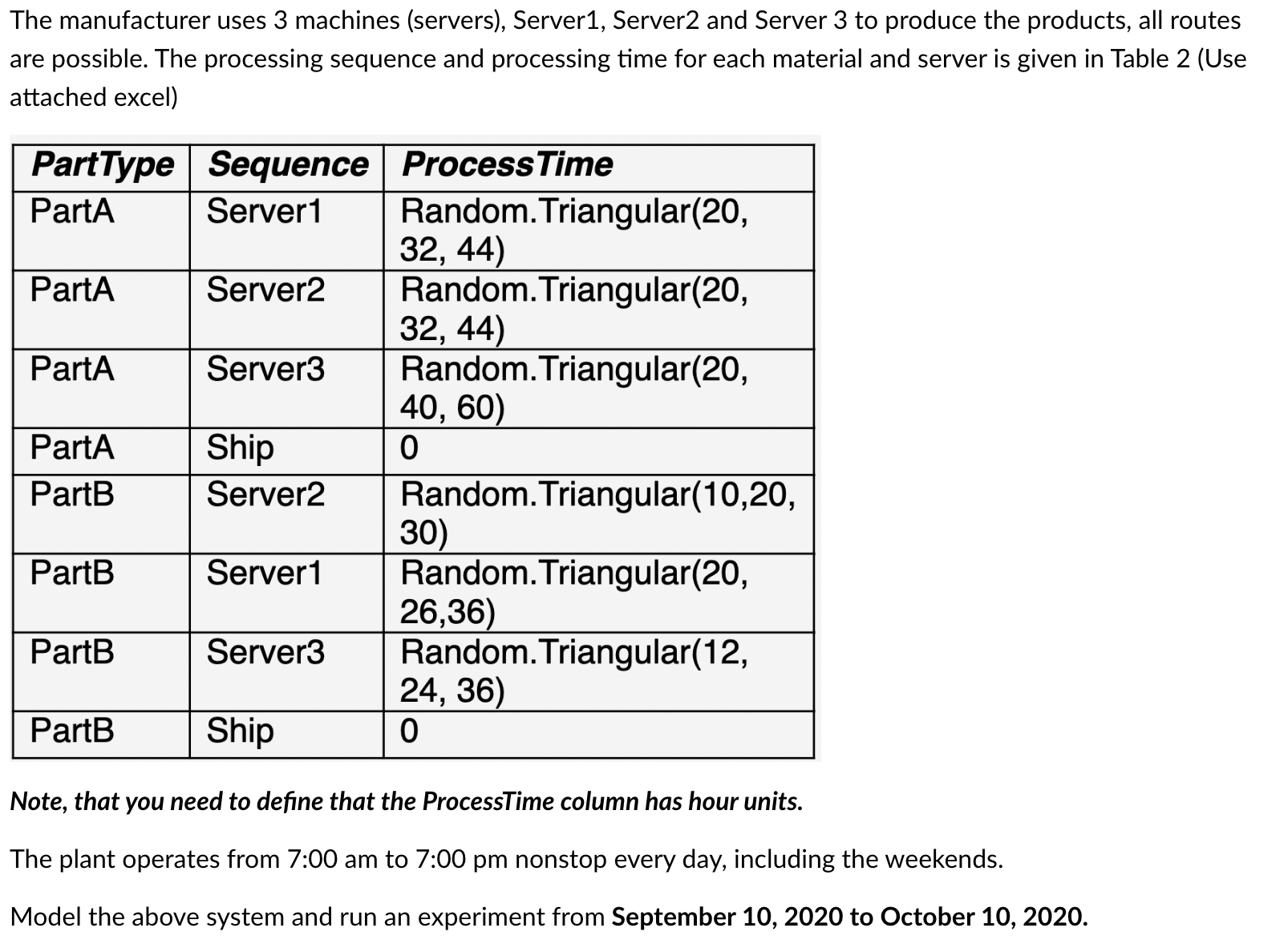 Solved In a manufacturing plant we use two different types | Chegg.com