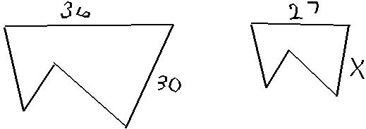 Solved The two polygons shown below are similar. Find the | Chegg.com