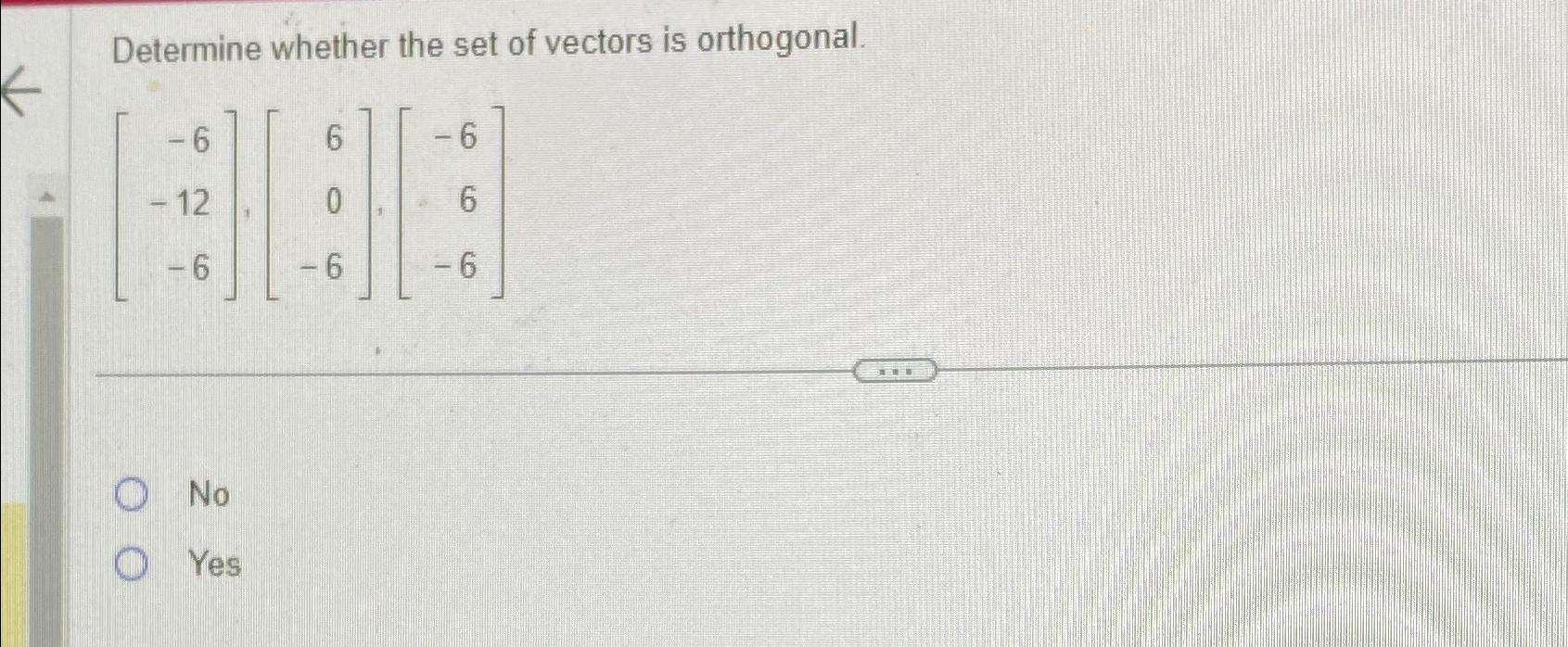 Solved Determine Whether The Set Of Vectors Is