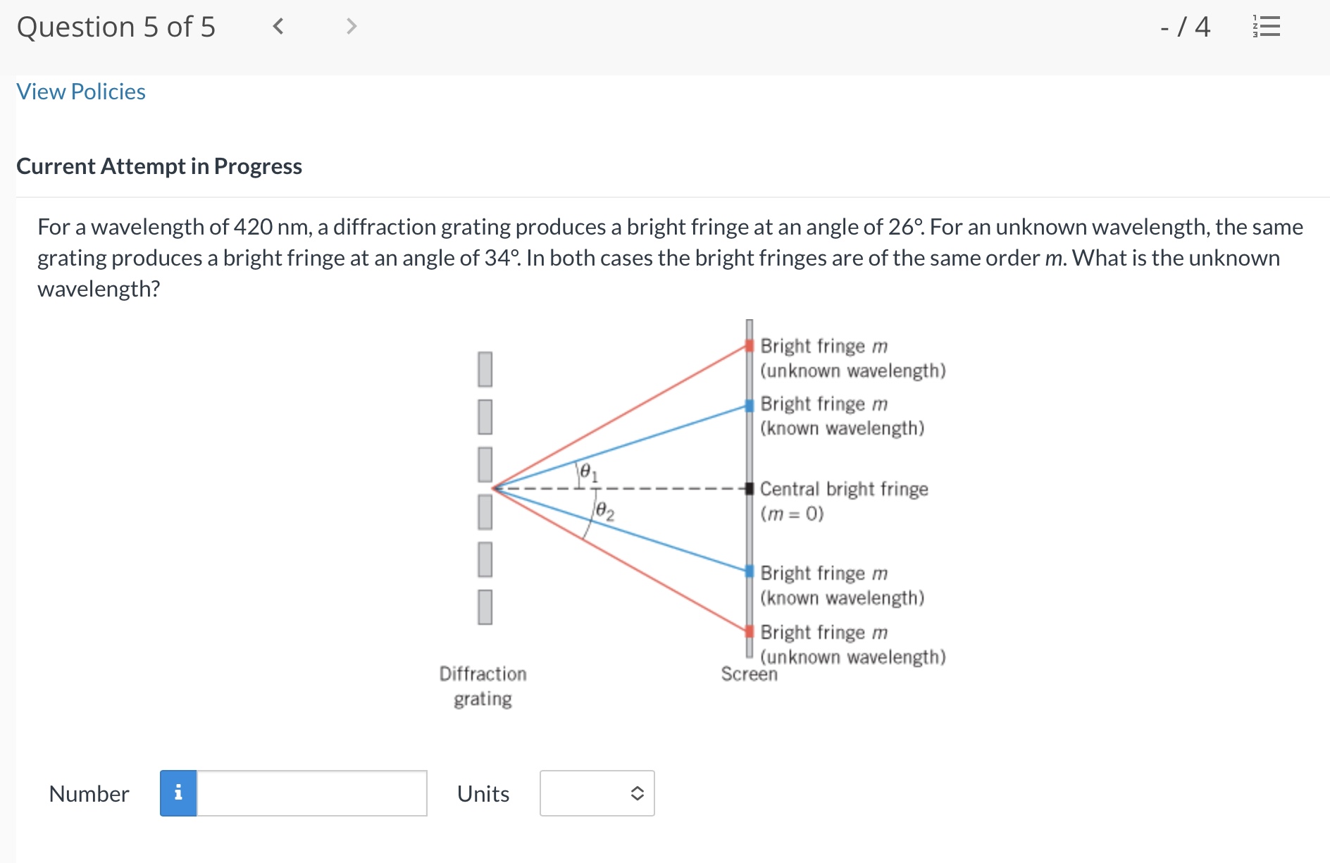 Solved Question 5 ﻿of 5View PoliciesCurrent Attempt in | Chegg.com