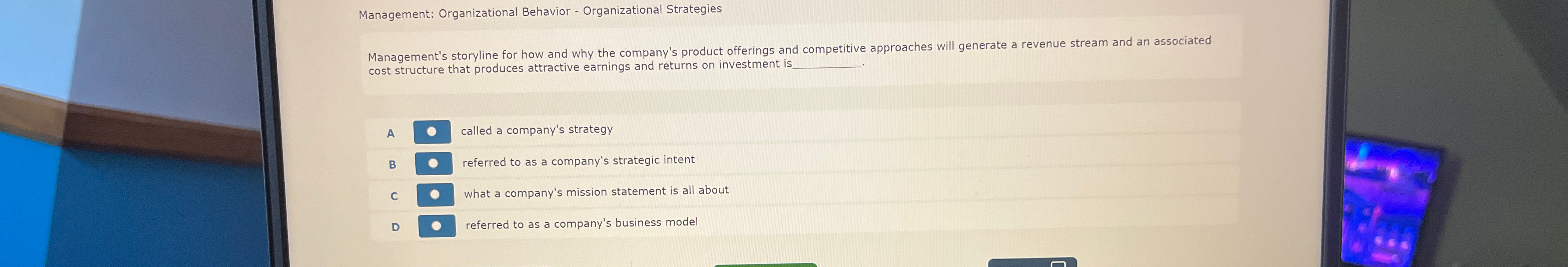 Solved Management: Organizational Behavior - ﻿Organizational | Chegg.com