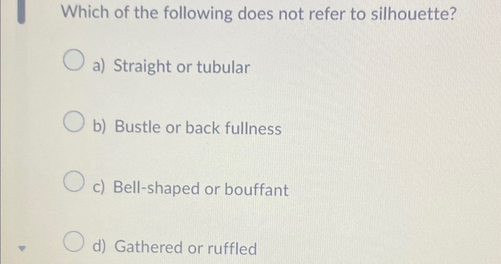 Which of the following does not refer to | Chegg.com