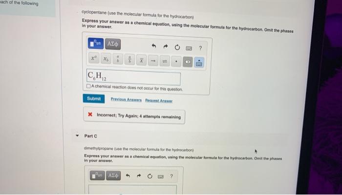 Solved 11 Review Constants Periodic Table Part A heptane | Chegg.com