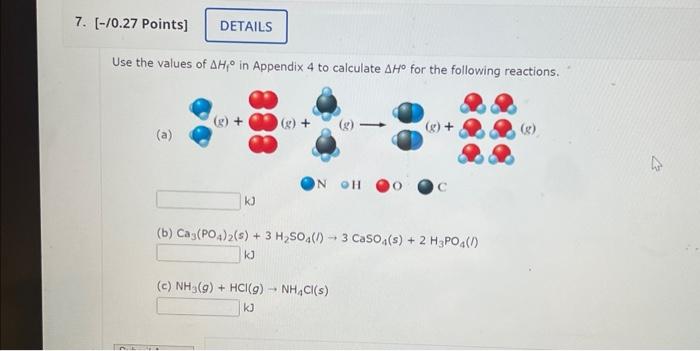 Solved Use the values of ΔHf∘ in Appendix 4 to calculate ΔH∘ | Chegg.com