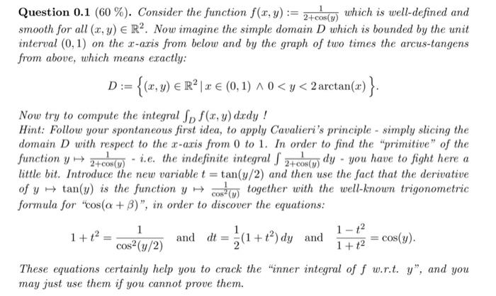 Solved Question 0.1(60%). Consider the function | Chegg.com