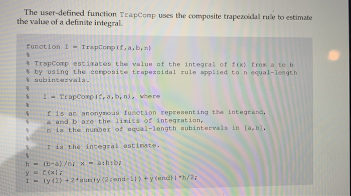 Solved a. Evaluate the integral using the composite | Chegg.com