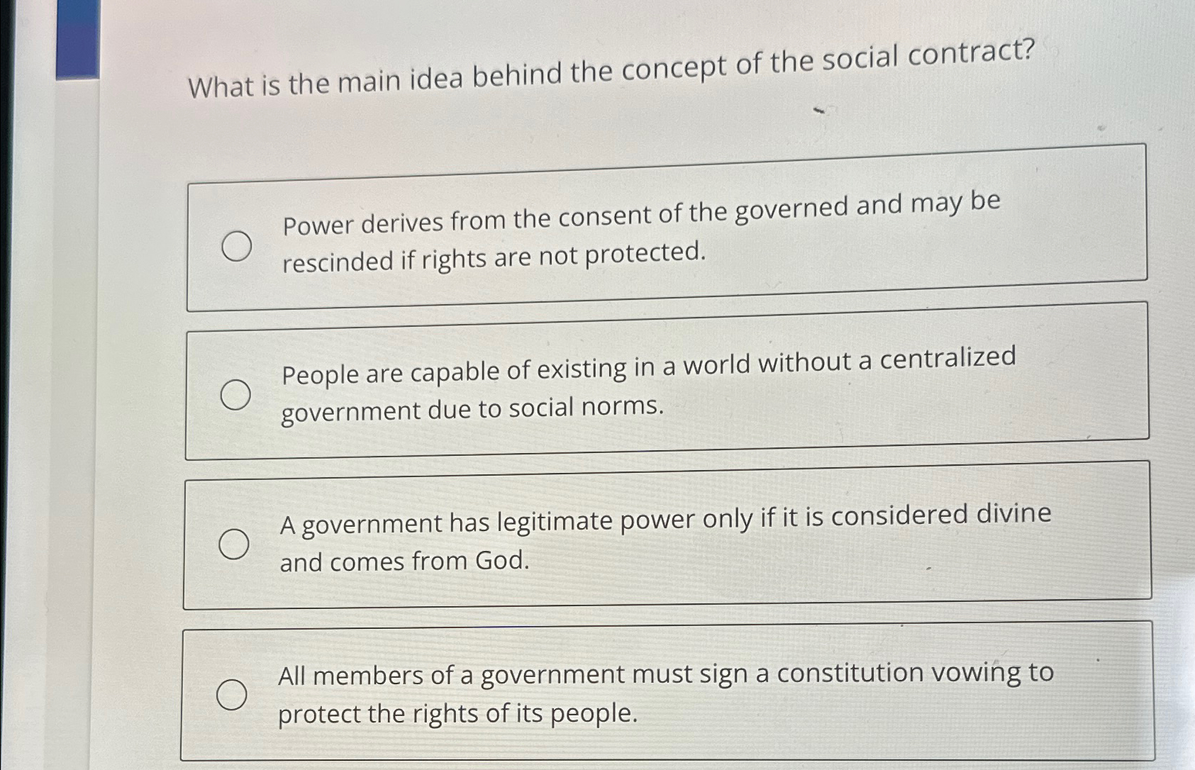 Solved What is the main idea behind the concept of the | Chegg.com