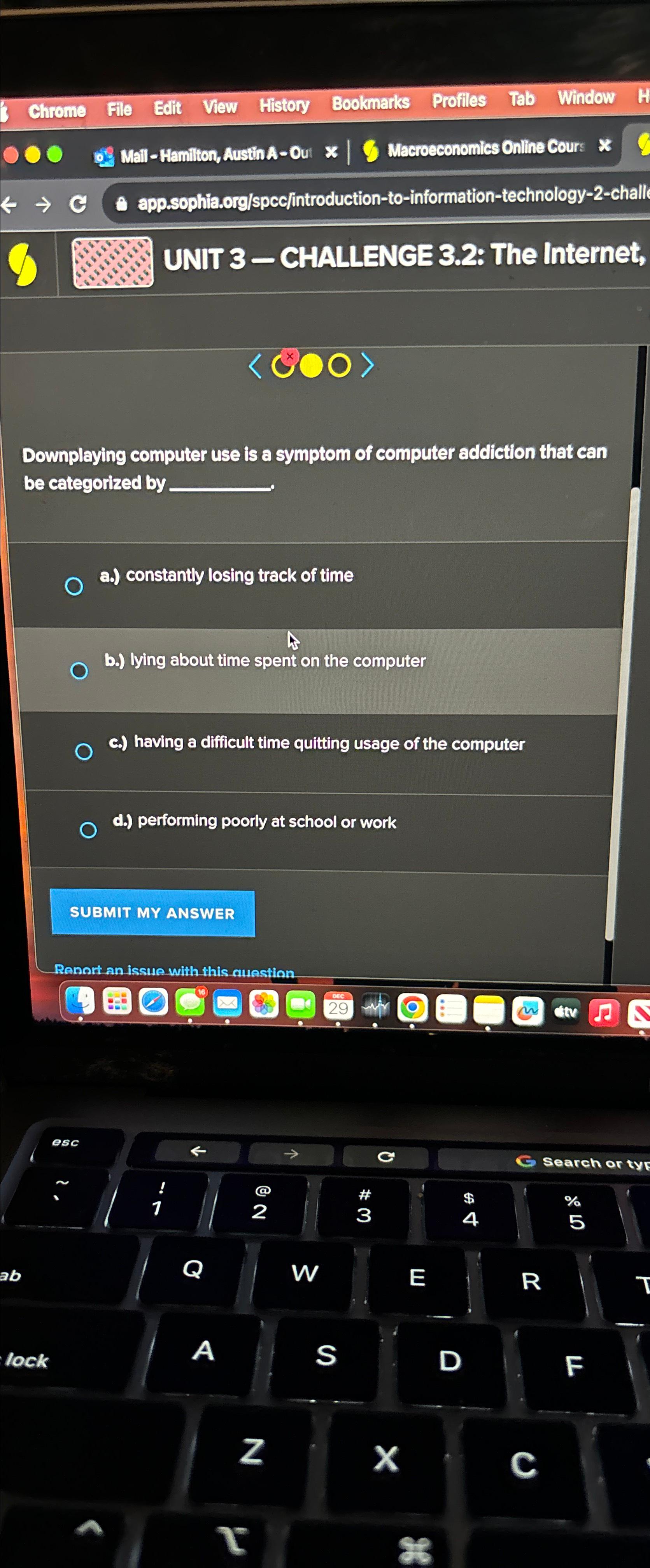 Solved Profiles Tab Windowof Mall-Hamilion, AustinA-Oui x|8| | Chegg.com