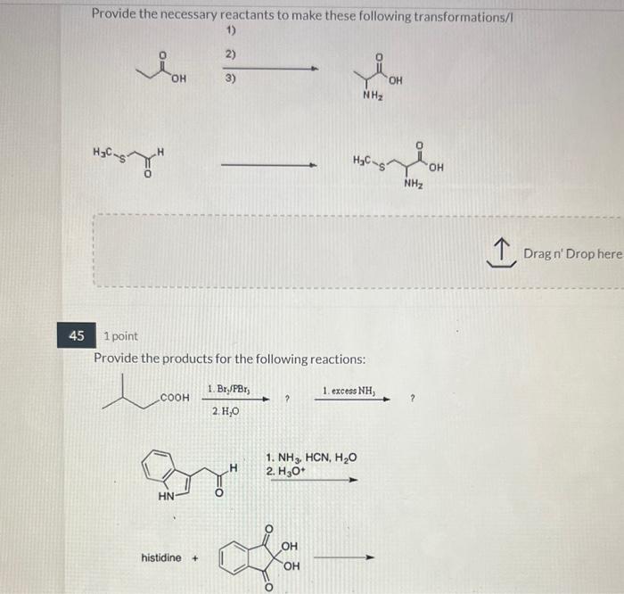 Solved Provide the necessary reactants to make these | Chegg.com