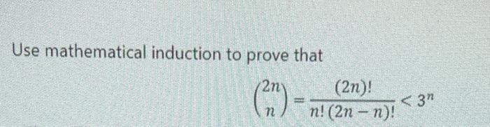 Solved Use mathematical induction to prove that | Chegg.com