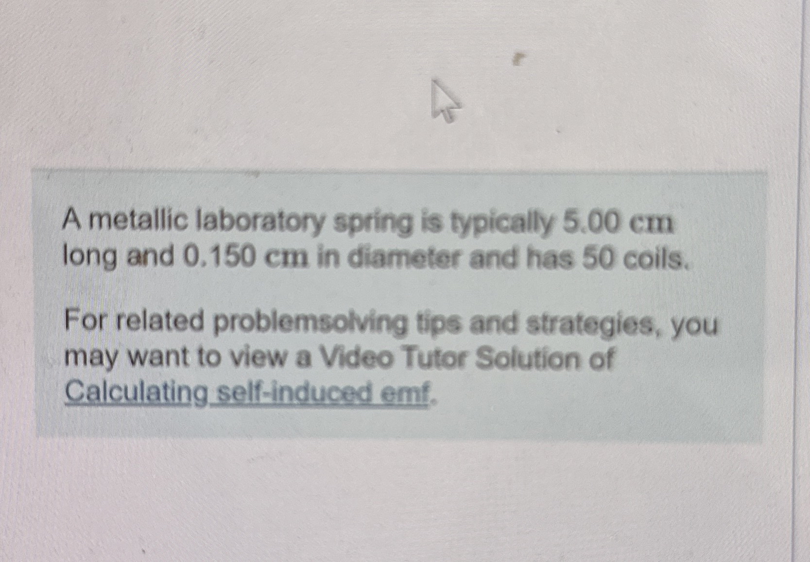 A metallic laboratory spring is typically 5.00cm | Chegg.com