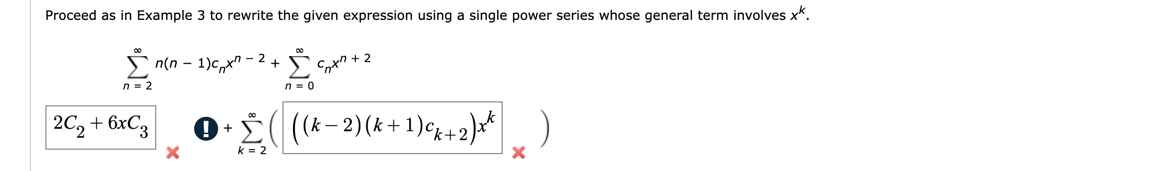 Solved Proceed as in Example 3 ﻿to rewrite the given | Chegg.com