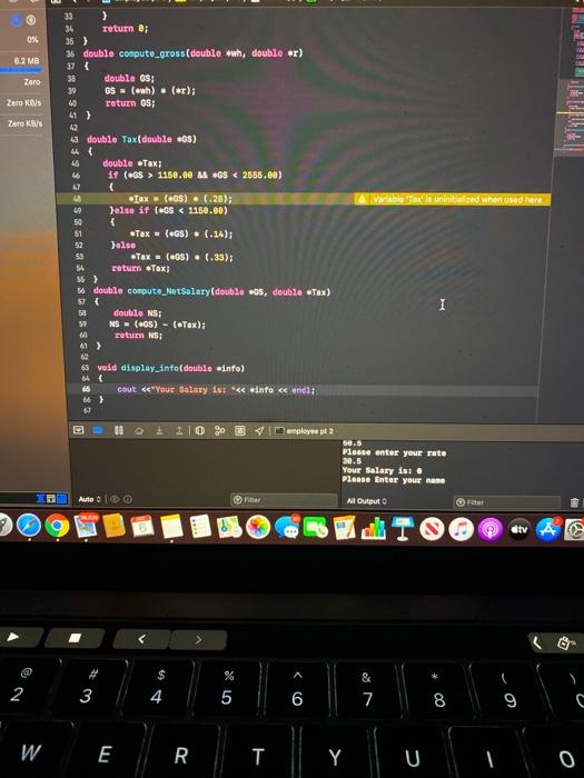 Solved im trying to create a code that will compute an | Chegg.com