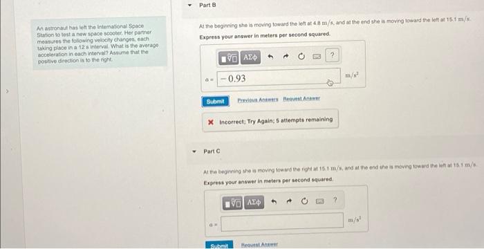 Solved An astronaut has left the International Space Station | Chegg.com