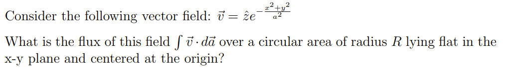 Solved Consider the following vector field: | Chegg.com