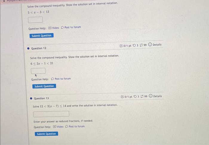 Solved Convert (−3,∞) to inequality notation use the | Chegg.com