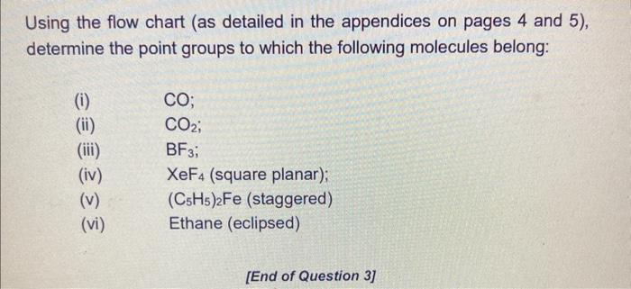 Solved inorganic Q3 with aided diagrams of how you got the | Chegg.com