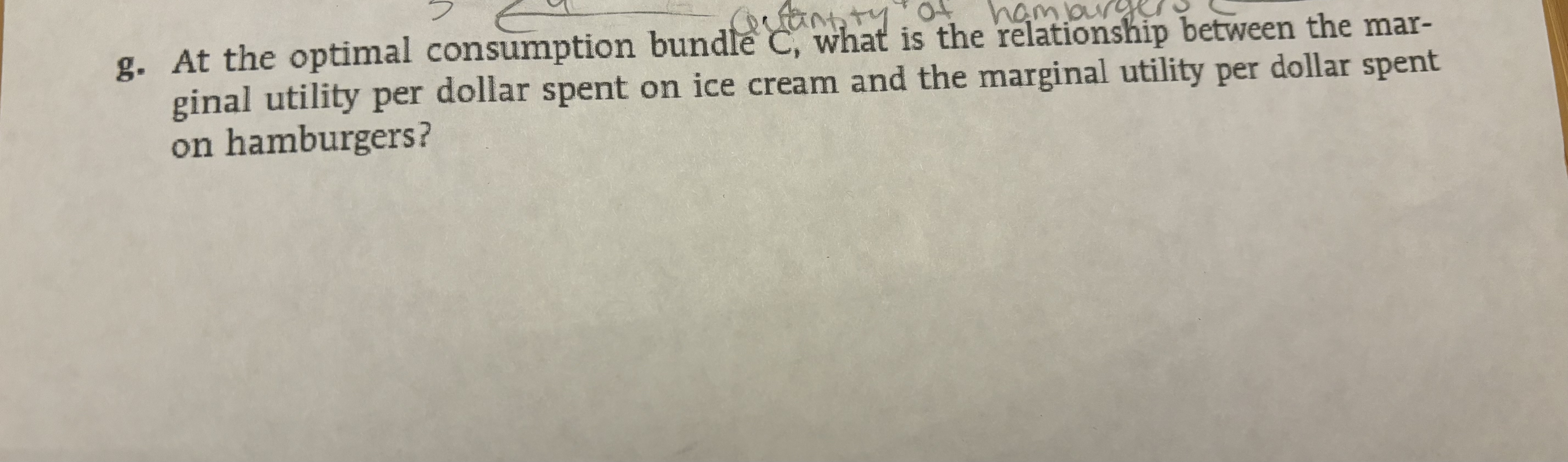 High Quality SOLUTION g. ﻿At the optimal consumption bundle C, ﻿what is ...