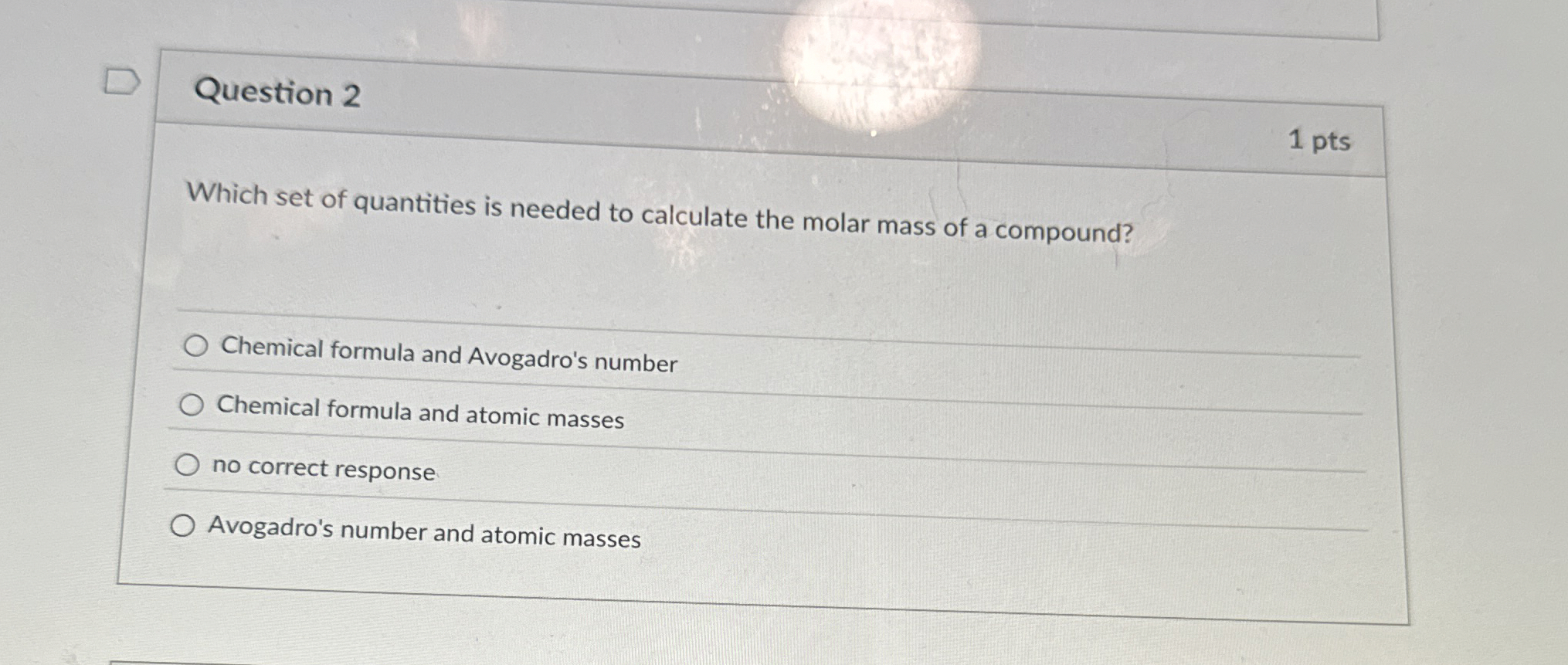 Solved Question 2Which set of quantities is needed to | Chegg.com