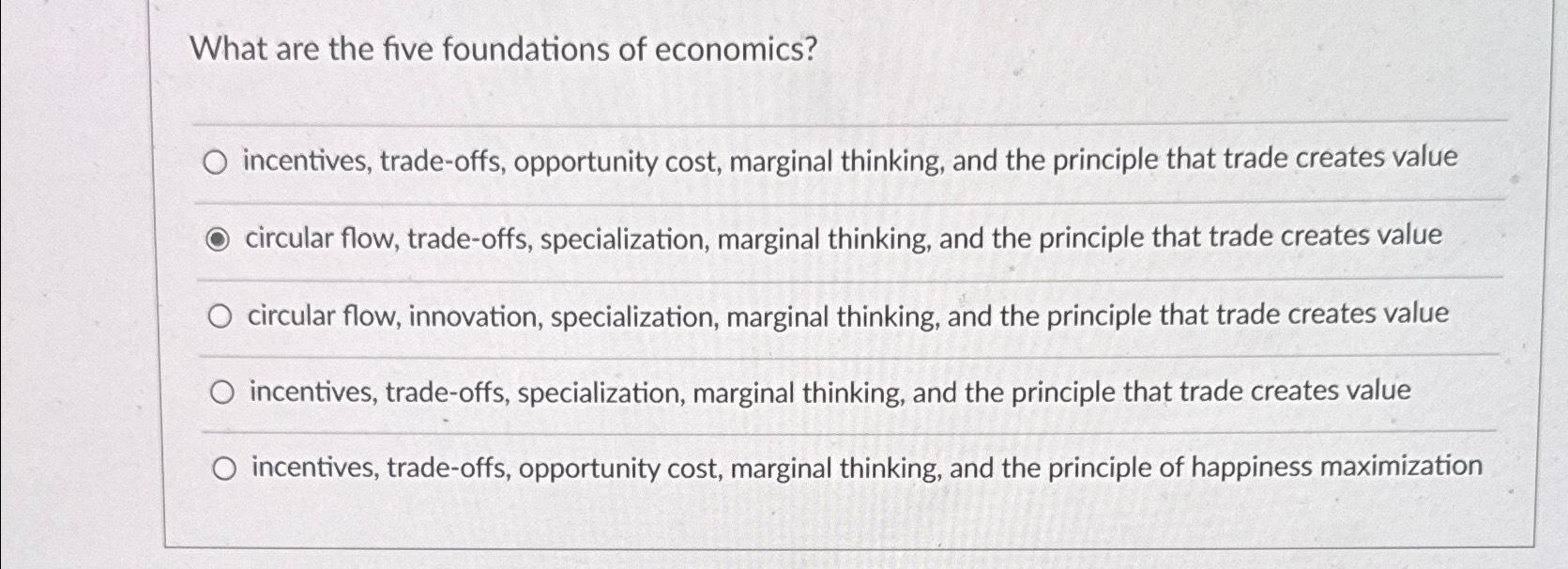 Solved What are the five foundations of | Chegg.com