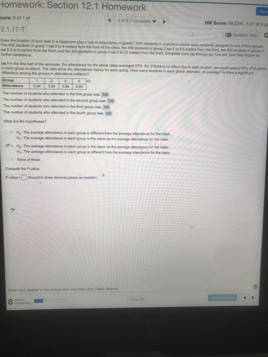 Solved Omework Section 12 1 Homework Re 0 Of 1 Pt 4 Of 9 7