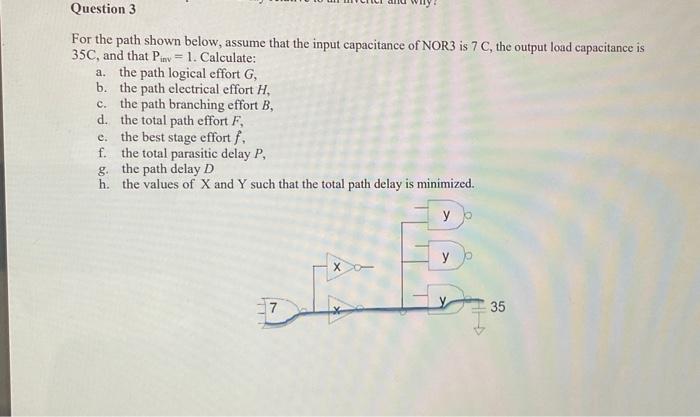 For the path shown below, assume that the input | Chegg.com