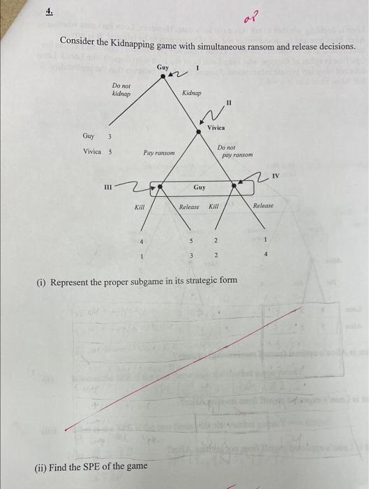 Solved This is a game theory question. Please answer it | Chegg.com