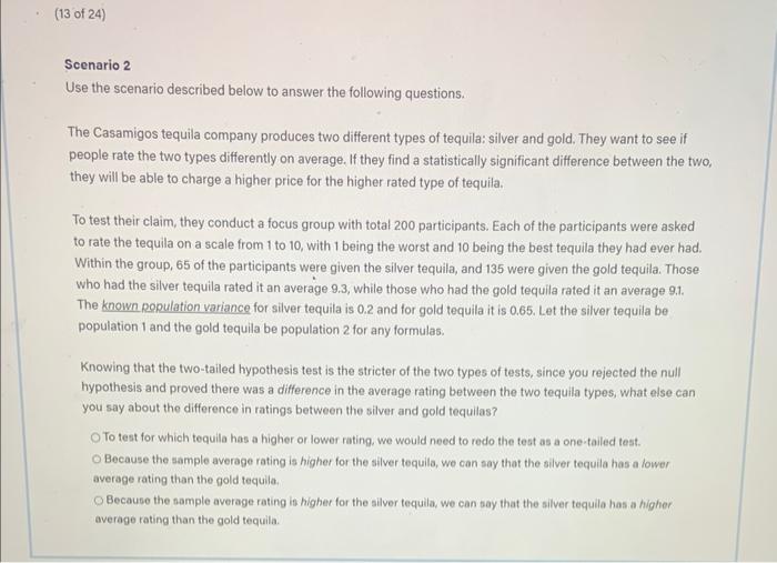 Solved Scenario 2 Use the scenario described below to answer | Chegg.com