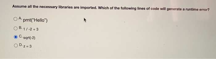 Solved Assume all the necessary libraries are imported. | Chegg.com