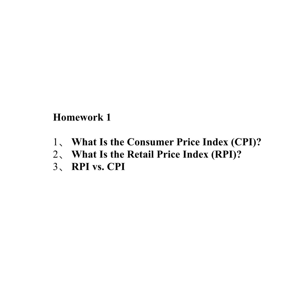 Solved Homework 11、What Is the Consumer Price Index | Chegg.com
