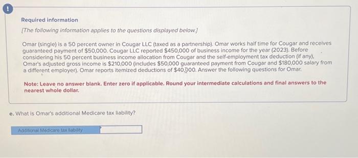 Required information [The following information | Chegg.com