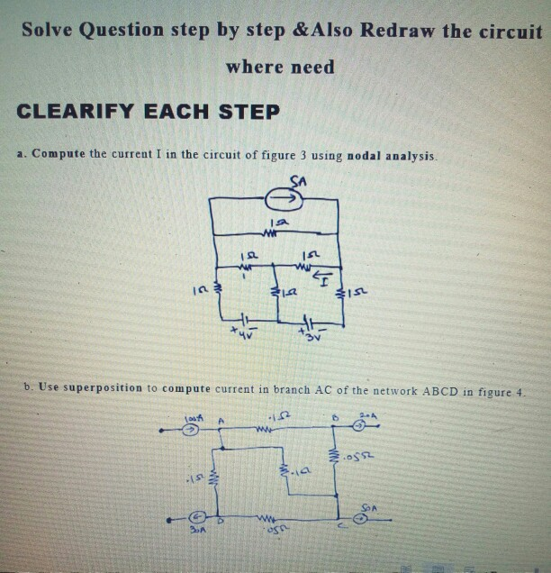 Solved Solve Question step by step & Also Redraw the circuit | Chegg.com