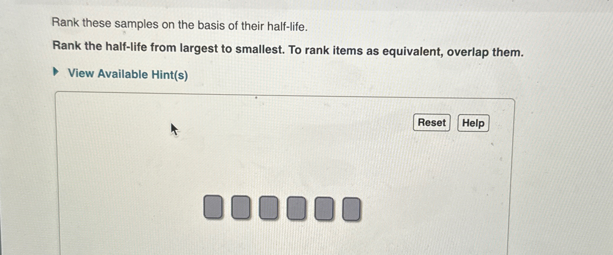 Solved Rank these samples on the basis of their | Chegg.com