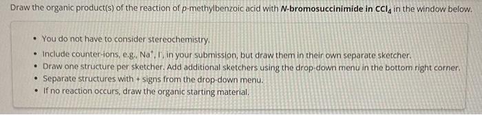 Solved Draw the organic product(s) of the reaction of | Chegg.com