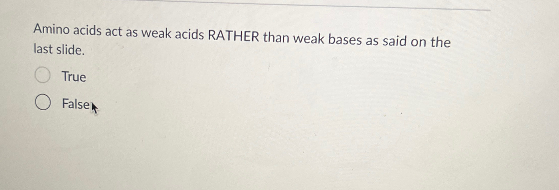 Solved Amino acids act as weak acids RATHER than weak bases | Chegg.com