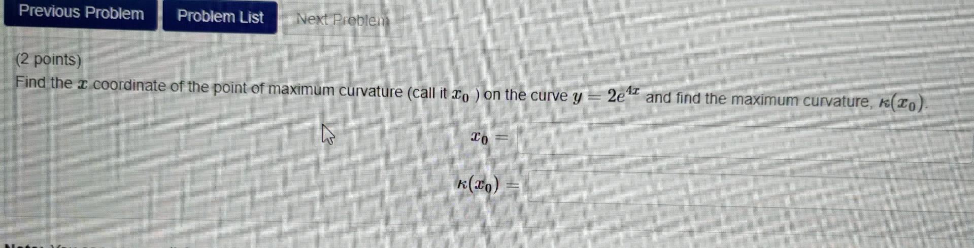 Solved Find the x coordinate of the point of maximum | Chegg.com