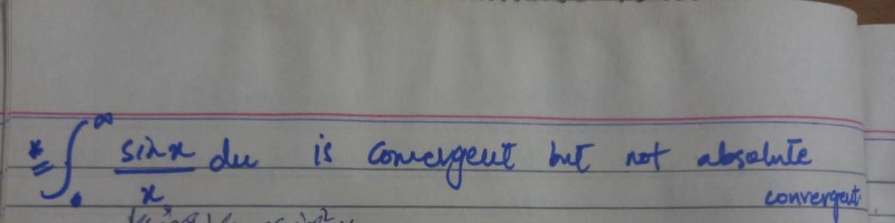 Solved ∫0∞xsinxdu is comergent but not absolnte converqutis, | Chegg.com