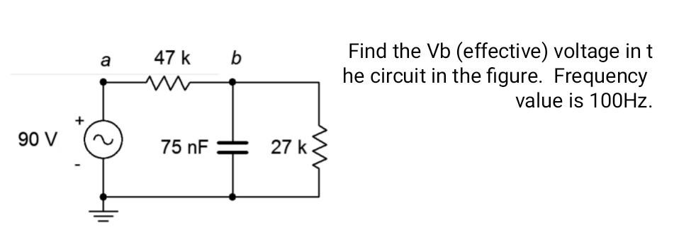 Solved Find the Vb (effective) voltage in t he circuit in | Chegg.com