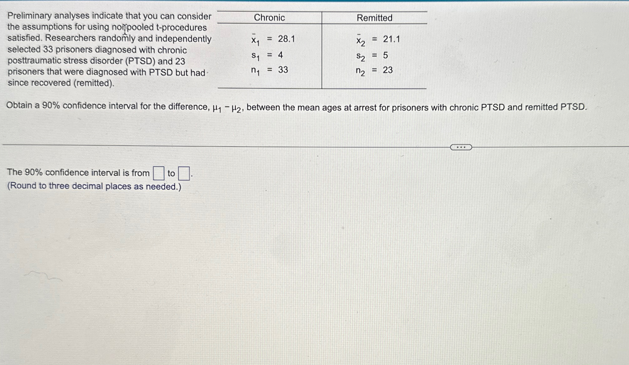 Solved Preliminary analyses indicate that you can consider | Chegg.com
