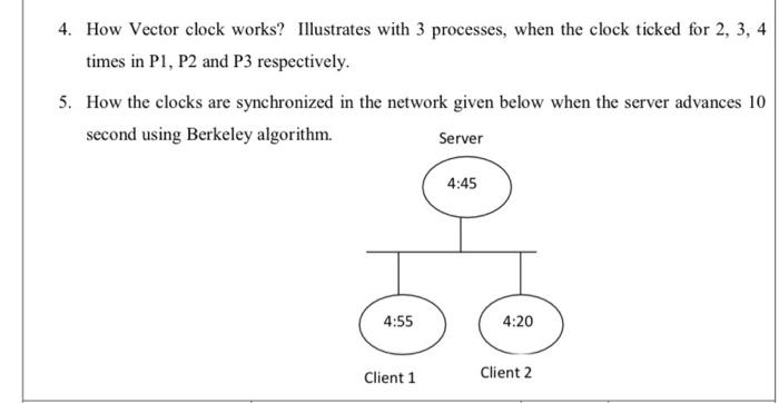 Solved 4. How Vector clock works? Illustrates with 3 | Chegg.com