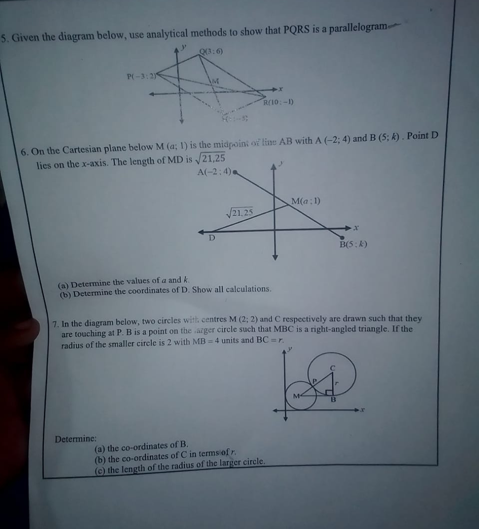 Solved Given the diagram below, use analytical methods to | Chegg.com