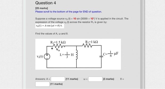 Solved [25 marks] Please scroll to the bottom of the page | Chegg.com