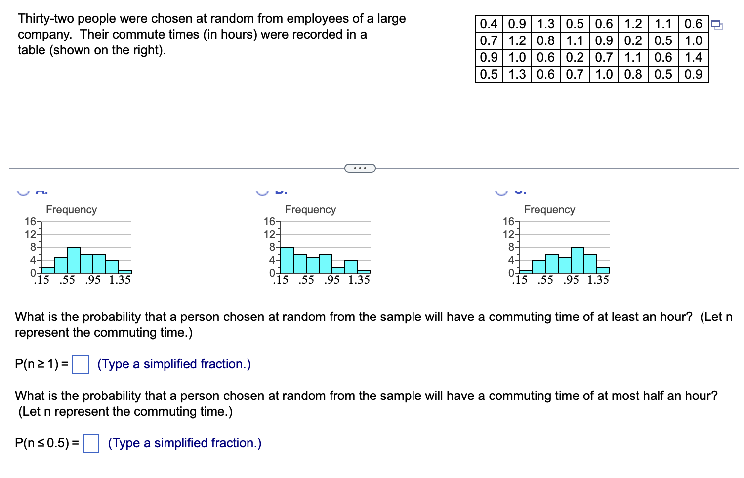 Thirty-two people were chosen at random from | Chegg.com