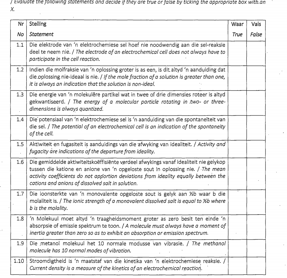 Solved I Evaluate the following statements and decide if | Chegg.com