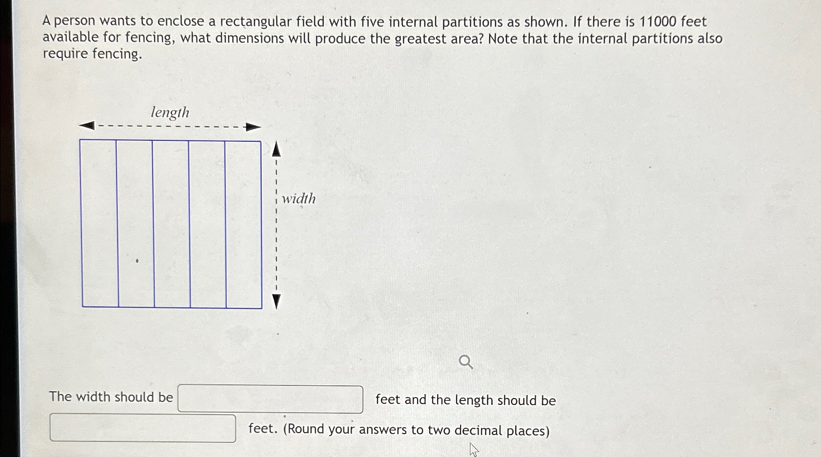 Solved A person wants to enclose a rectangular field with | Chegg.com