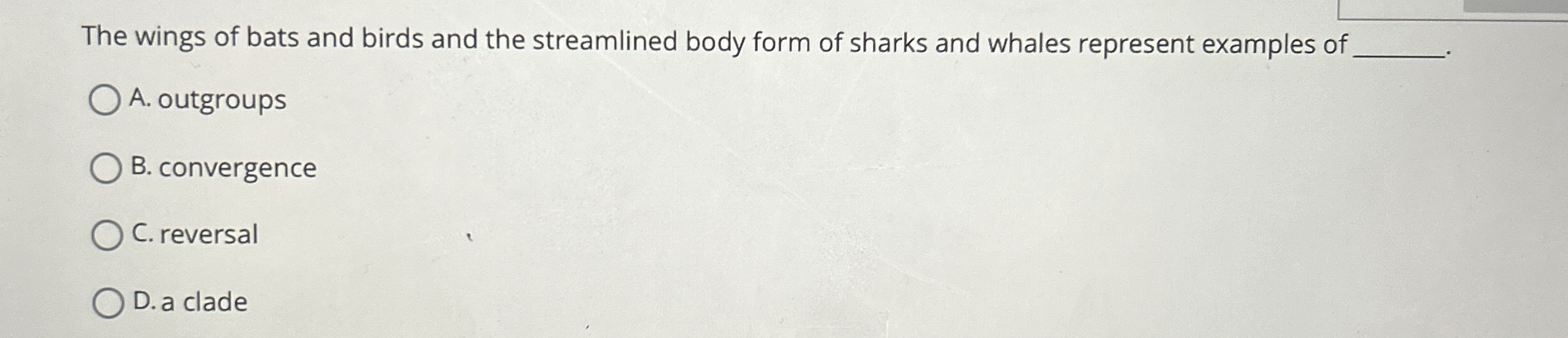 Solved The wings of bats and birds and the streamlined body | Chegg.com