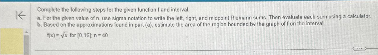Complete the following steps for the given function f | Chegg.com