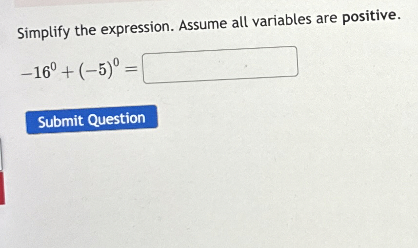 Solved Simplify the expression. Assume all variables are | Chegg.com